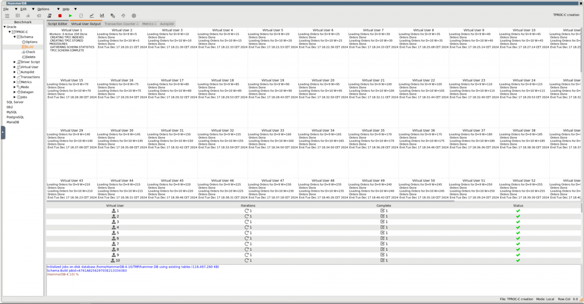Tutorial: Database load testing using HammerDB - Proventa